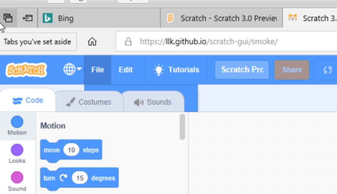 Issues found in Bug Hunt on 9/28/18 · Issue #3285 · scratchfoundation/scratch-gui · GitHub
