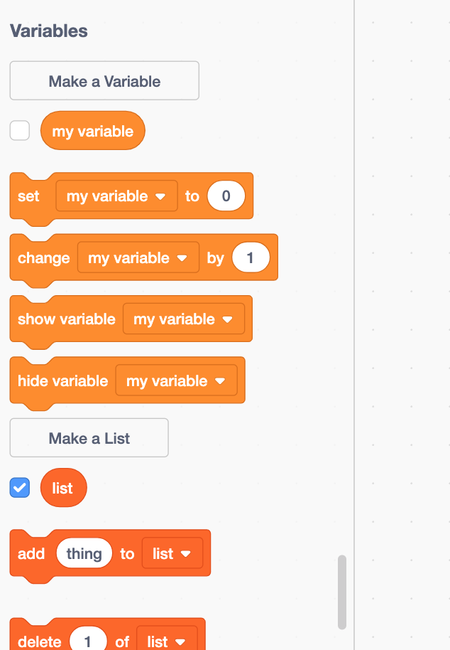 “Make a Variable” and “Make a List” buttons are looking crowded · Issue #1925 ...
