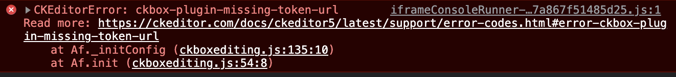 CKBox should better handle missing token · Issue #13275 · ckeditor/ckeditor5 · GitHub