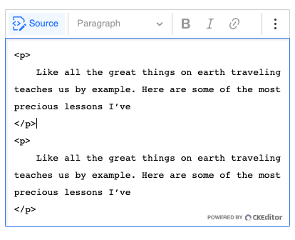 The PBC logo is not visible when toolbar is focused in source mode ...