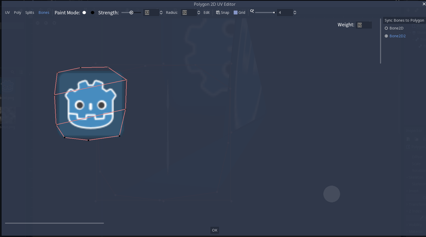 Polygon 2D UV editor UI unclear · Issue #18630 · godotengine/godot · GitHub