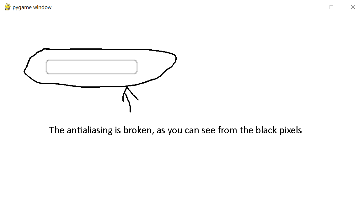 Antialiasing Issue Occurs Once Again · Issue 3589 · Pygamepygame · Github