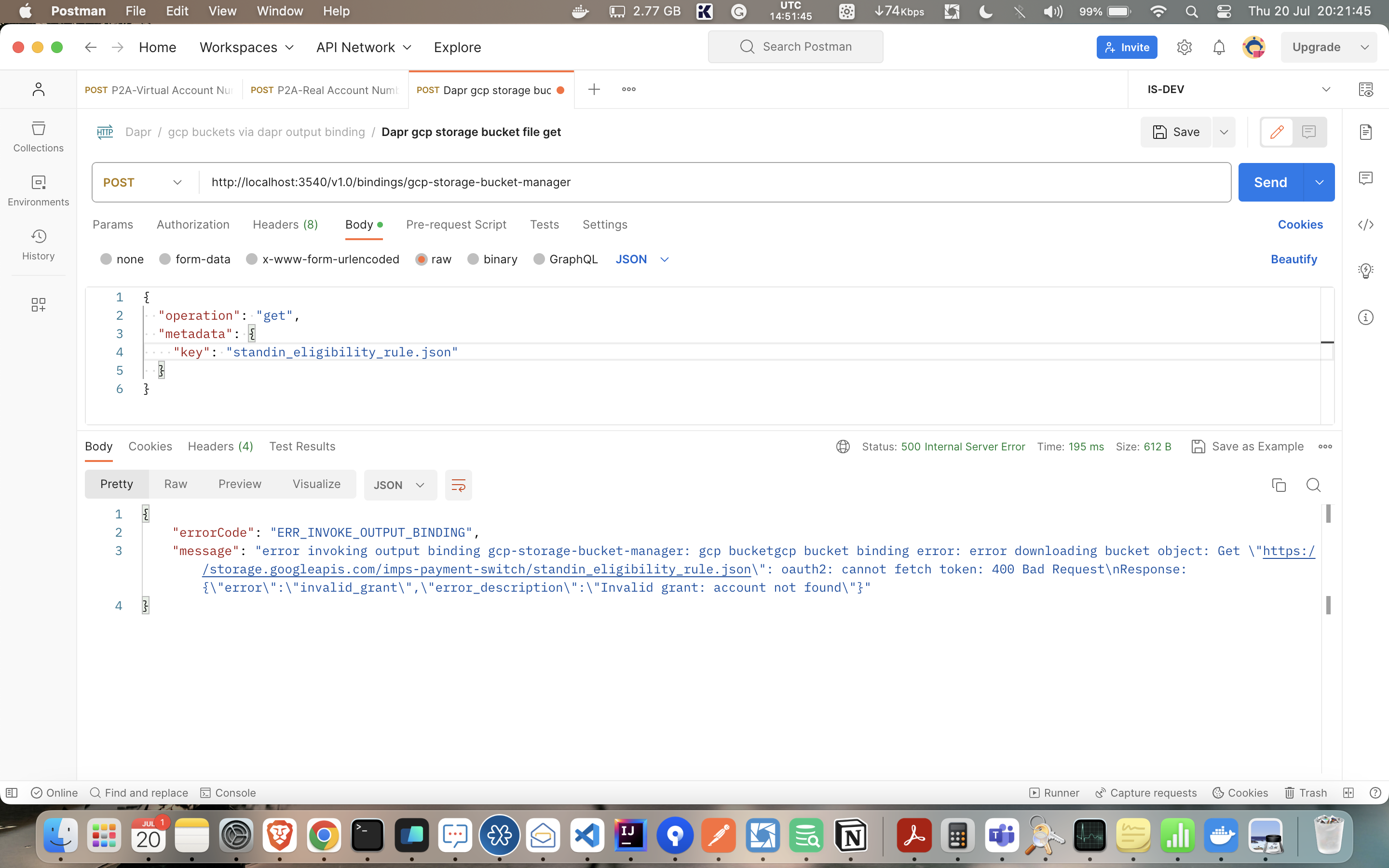 Dapr Binding With Gcp Storage Bucket Giving Oauth2 Error · Issue 3012 · Dapr Components Contrib