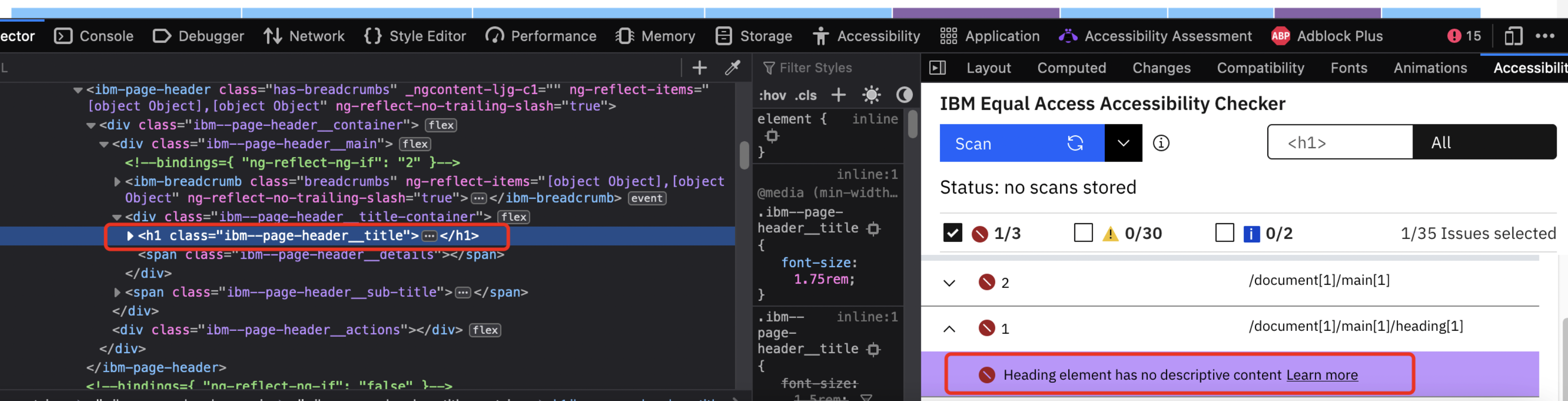 [Accessibility]: Heading element has no descriptive content · Issue ...