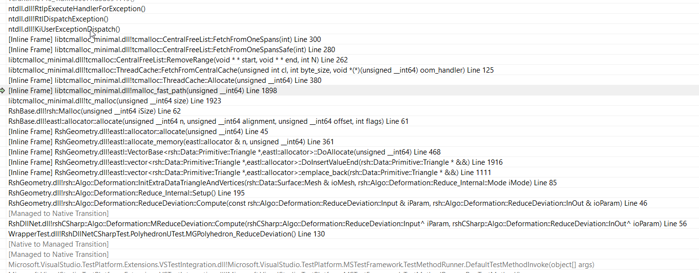 Exception in tc_malloc during allocation · Issue #1352 · gperftools/gperftools · GitHub