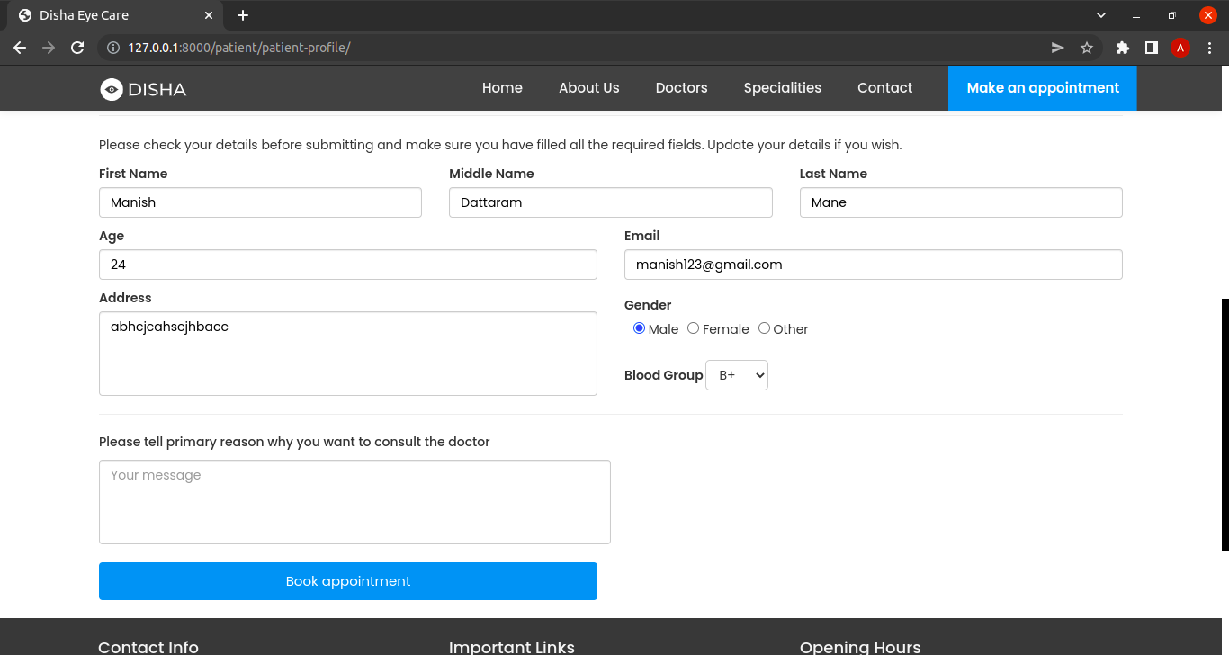 GitHub - amolkhedekar26/HMS---Disha-Eye-Clinic: Disha Eye Care - This is Hospital Management ...