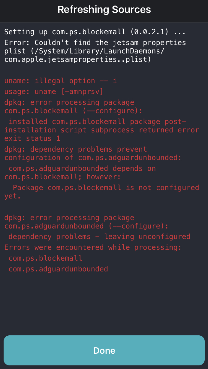 Cannot be configured on Chimera · Issue #1 · PoomSmart/BlockEmAll · GitHub