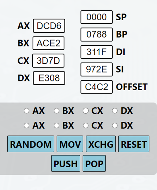GitHub - knizinsky/intel-8086-simulator