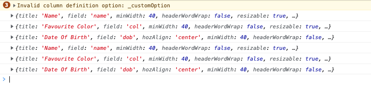 Unable To Retrieve Custom User Defined Options In Columns Using Getdefinition · Issue 4128