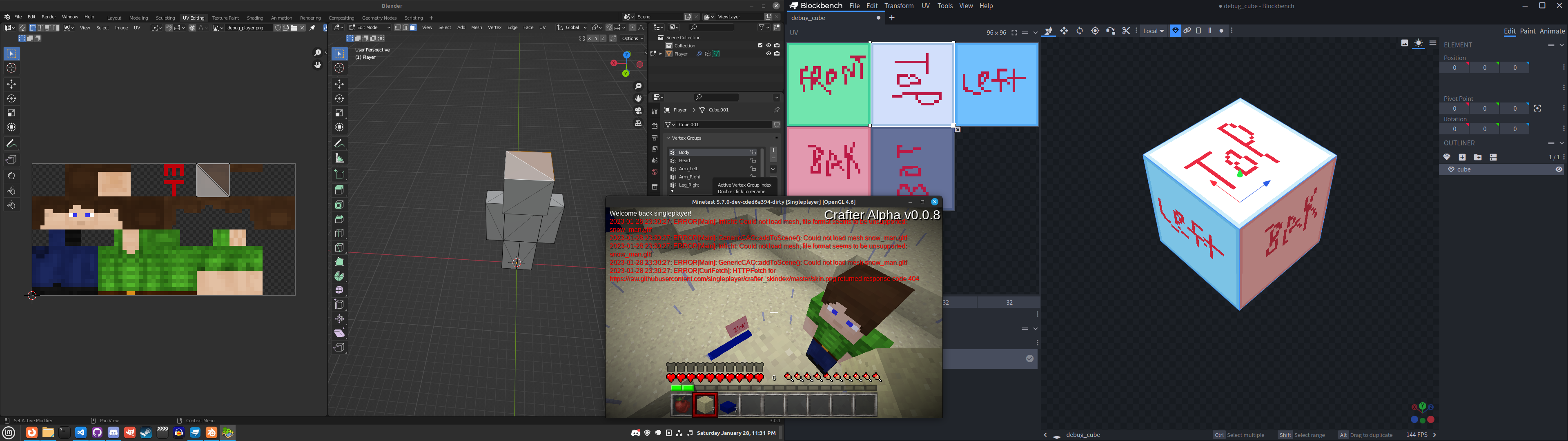 [Issue] glTF Exporter Exports Y Coordinate Of Texture UV Upside Down · Issue #1743 · JannisX11 ...