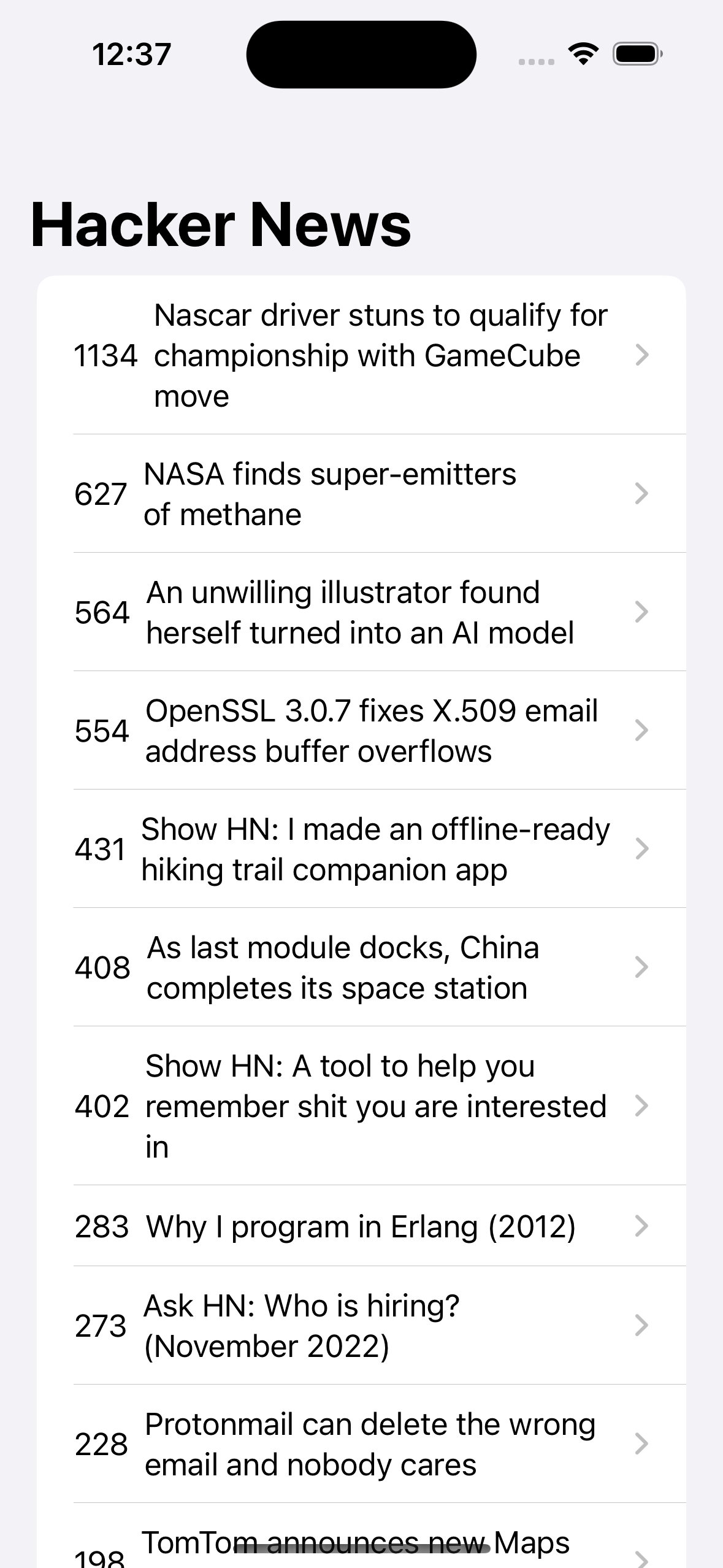 GitHub - philitingar/iOS-Hacker-news
