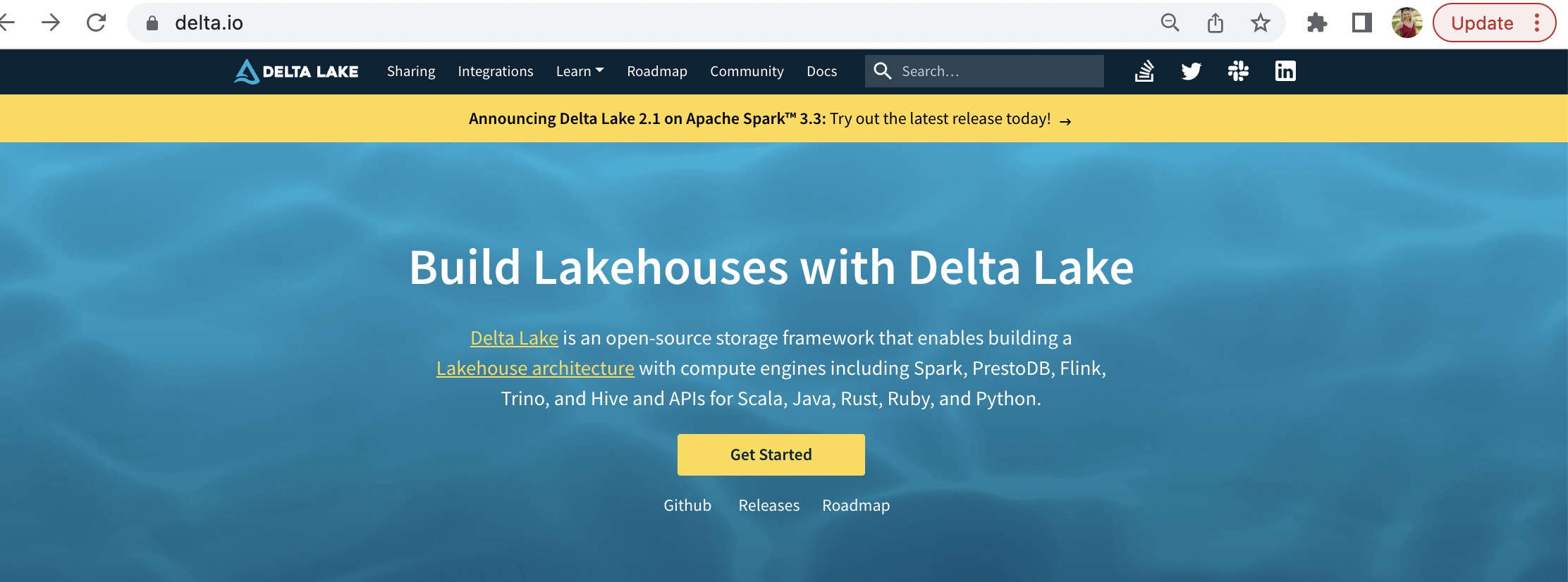 Update Delta.io Banner · Issue #172 · delta-io/website · GitHub