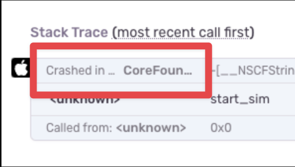 Modify text in stack trace component to no longer say "Crashed in" for profile traces · Issue ...