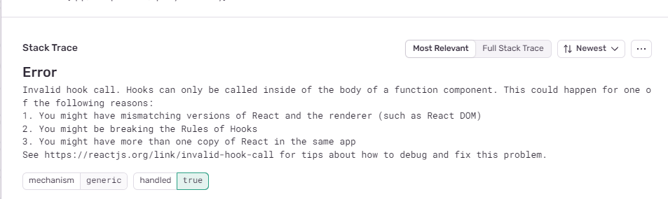 Linkify URLs in stack trace message · Issue #52912 · getsentry/sentry · GitHub