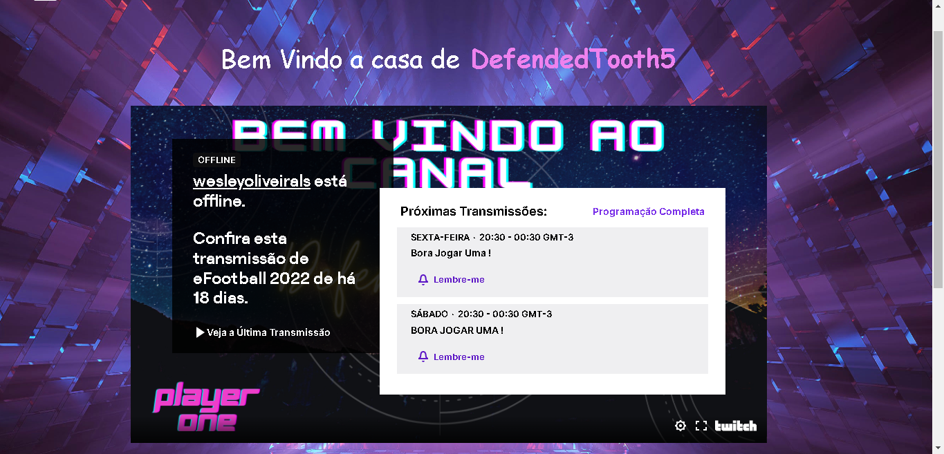 GitHub - WesleyDev93/Minha-pagina-de-Streamer