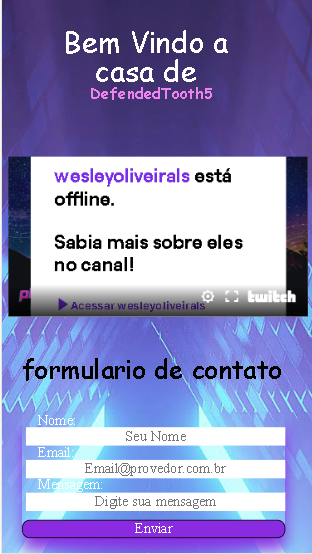 GitHub - WesleyDev93/Minha-pagina-de-Streamer