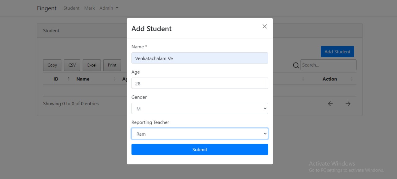 GitHub - venkypalam/fingent-app