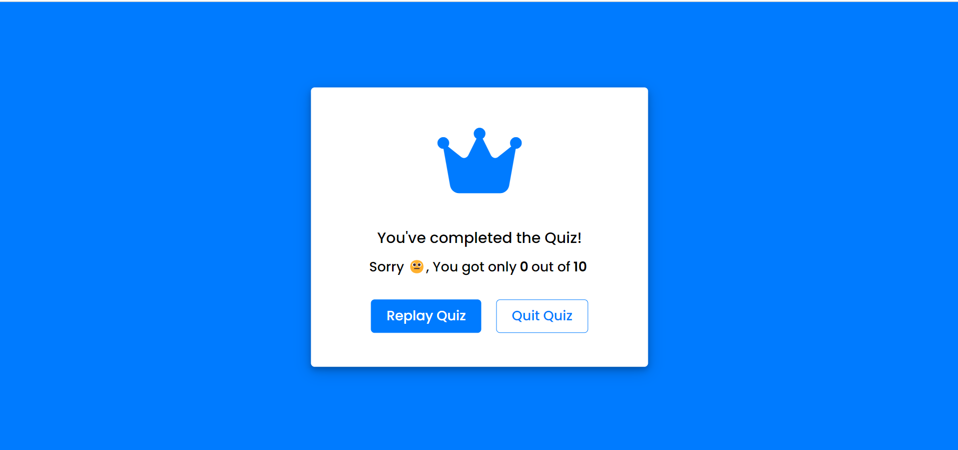 Github Itsvikasdwivedi Quiz App Quiz App Built Using Html Css Javascript
