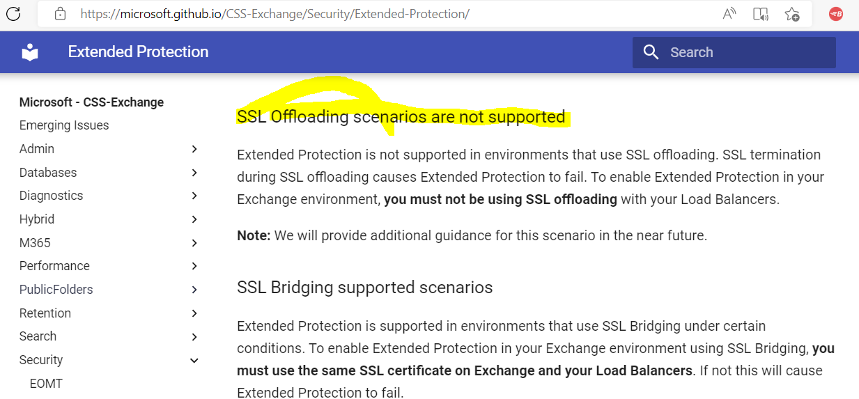 Exchange MAPI connectivity failing with new patches and IIS Extended ...