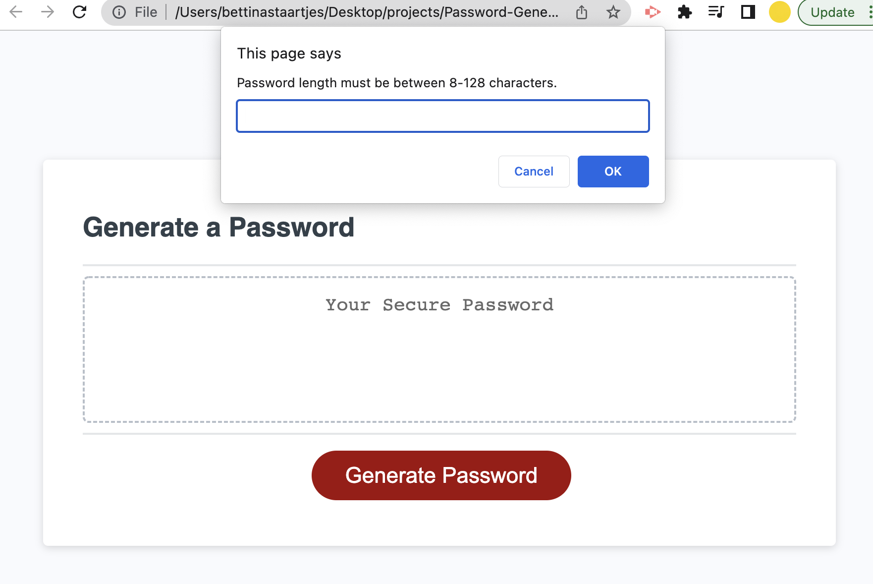 GitHub - bettinastaartjes/Password-Generator