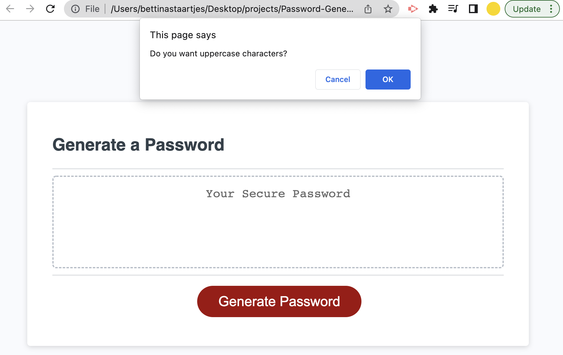 GitHub - bettinastaartjes/Password-Generator