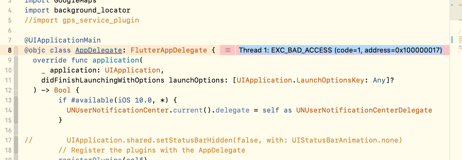 EXC_BAD_ACCESS `Flutter`flutter::AccessibilityBridge::UpdateSemantics ...