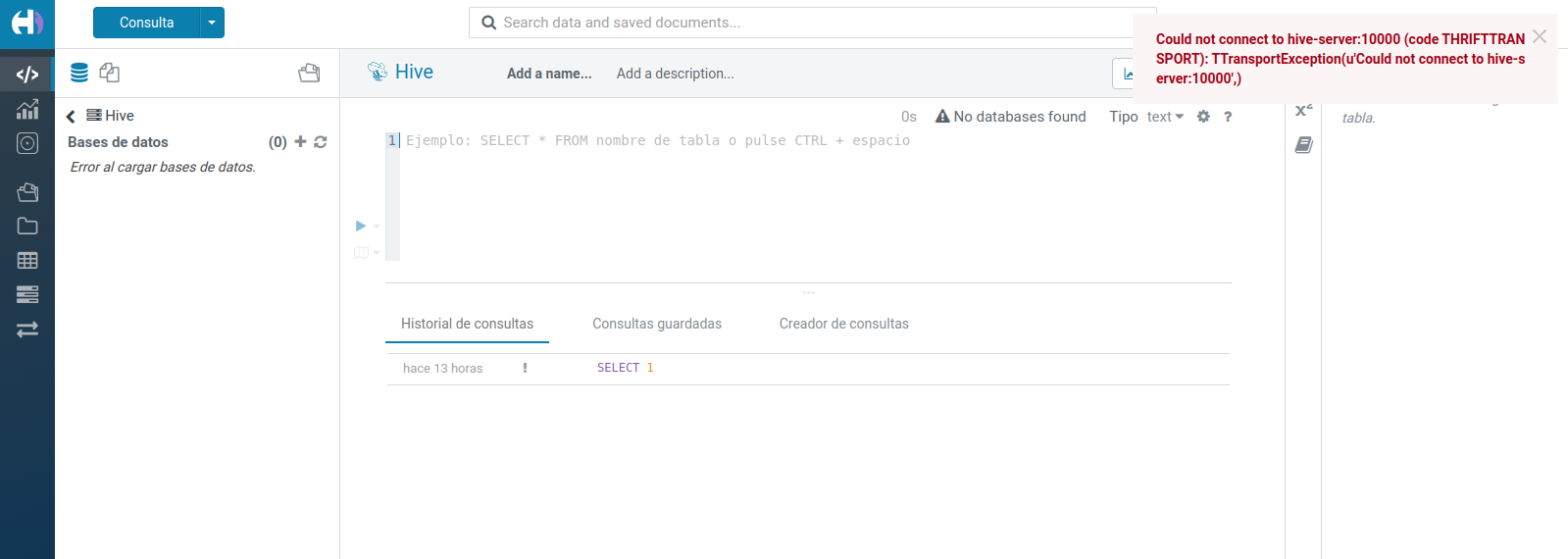 Error hive-server:10000 · Issue #3442 · cloudera/hue · GitHub