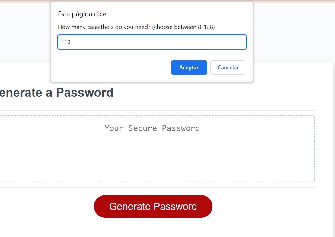 GitHub - 1alyciaoliveira/Password-Generator
