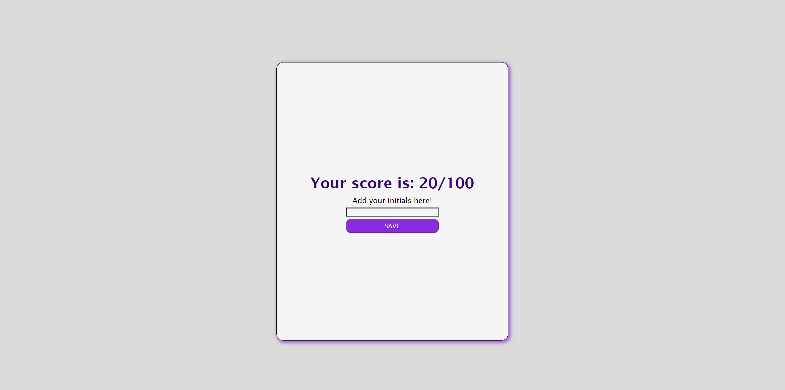 Github 1alyciaoliveira Coding Quiz Challenge