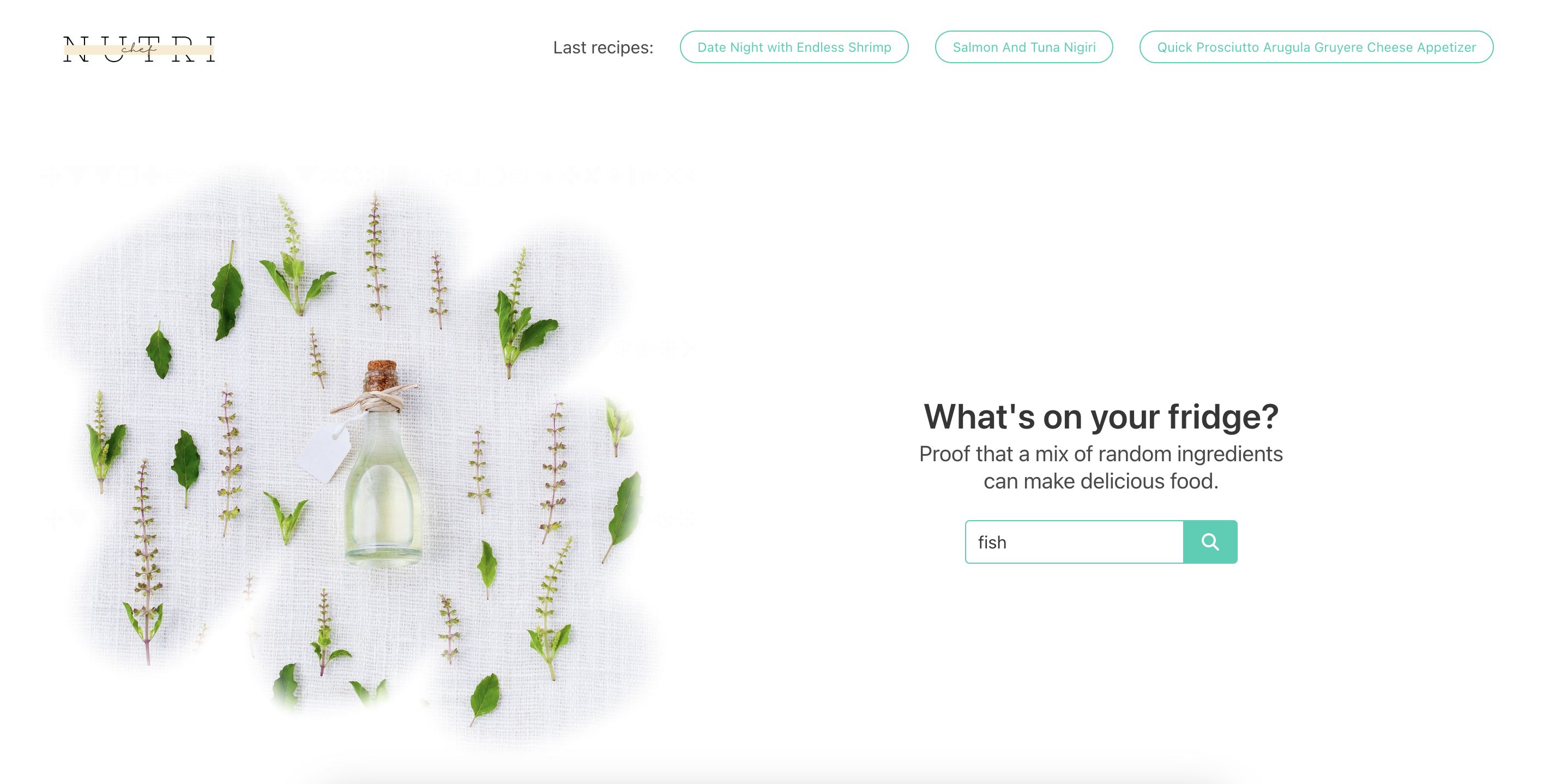 GitHub - 1alyciaoliveira/NutriChef: Stuck with random ingredients? Our ...