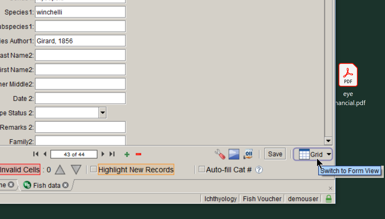 Mouse overs in Workbench have wrong text for switching to form or to grid view · Issue #833 ...