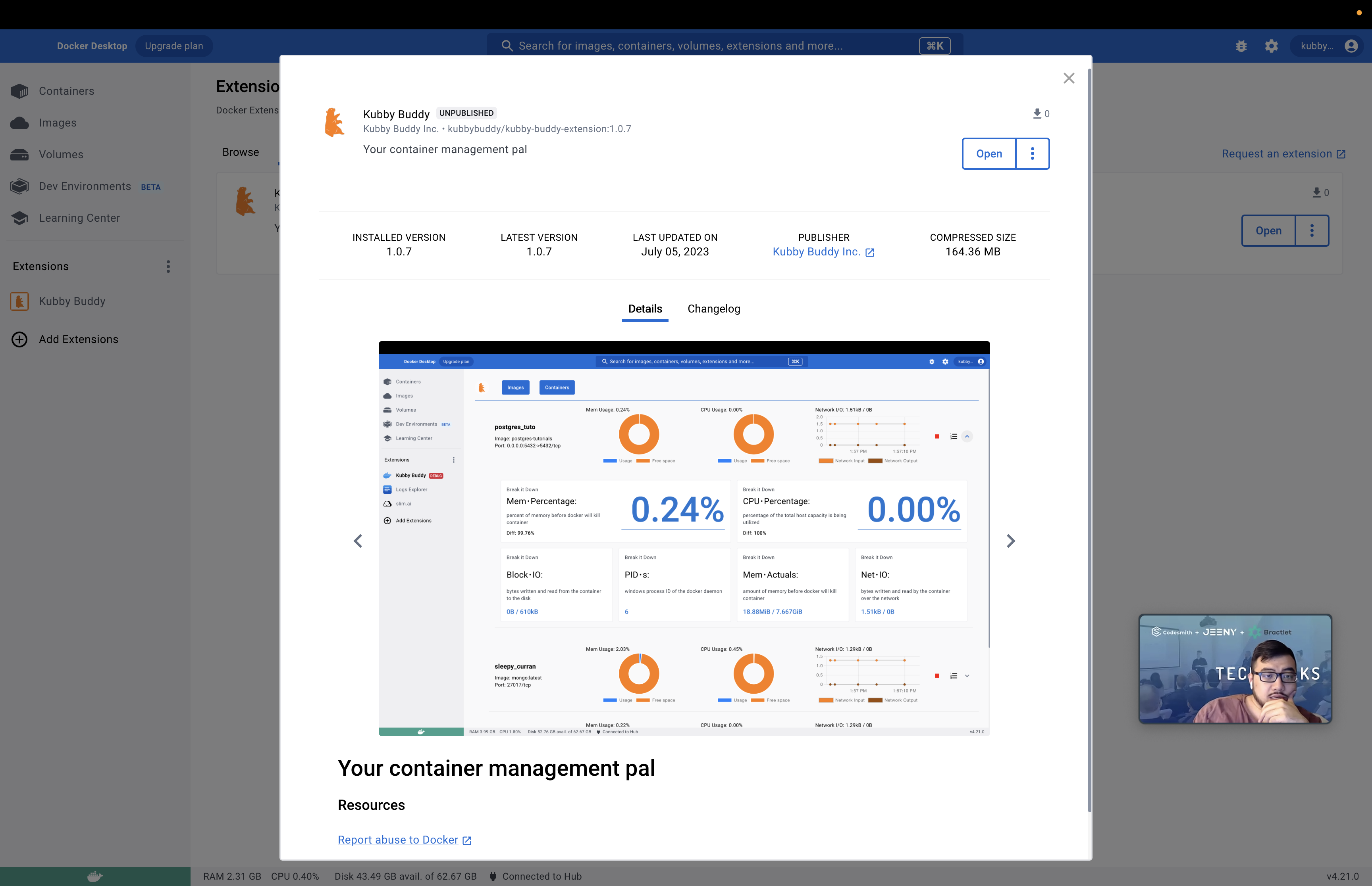 [Submission]: · Issue #106 · docker/extensions-submissions · GitHub