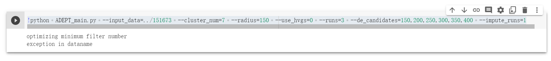 The problem about ' optimizing minimum filter number exception in dataname' · Issue #1 ...