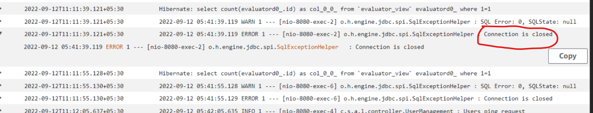 Connection is Closed - Springboot application in ECS · Issue #1981 · brettwooldridge/HikariCP ...
