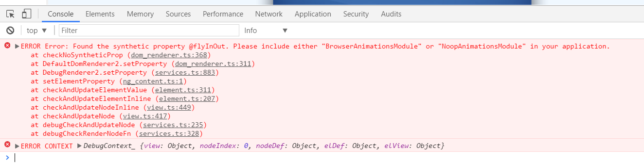 ERROR Error: Found the synthetic property @flyInOut · Issue #136 · scttcper/ngx-toastr · GitHub