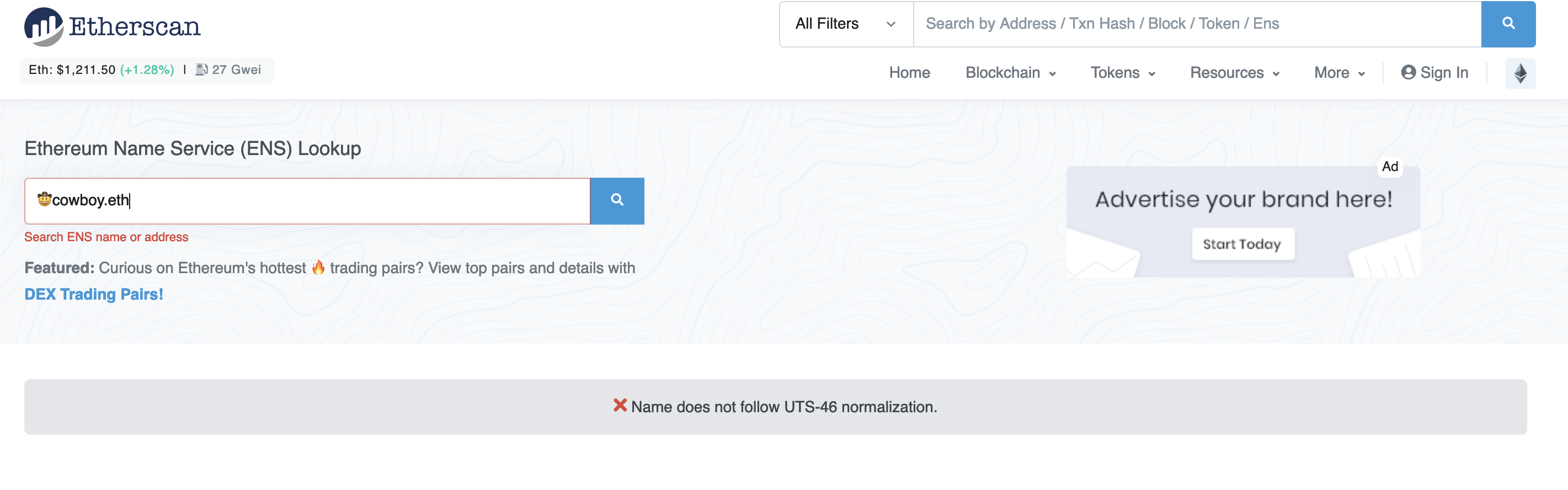 Resolver and all records not being loaded for domains with emojis · Issue #1504 · ensdomains/ens ...