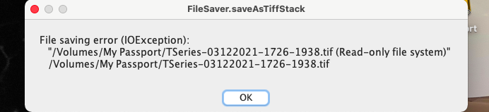 ImageJ: File Saving Error (IOException) on Mac · Issue #309 · fiji/fiji · GitHub