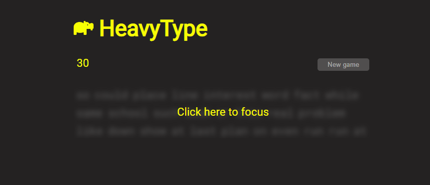 GitHub - eriksh26/HeavyType: HeavyType is a typing game (more like monkeytype) where you can ...