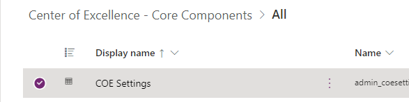 [coe Starter Kit Question] Still Use Coe Settings Table · Issue 4498 · Microsoft Coe Starter