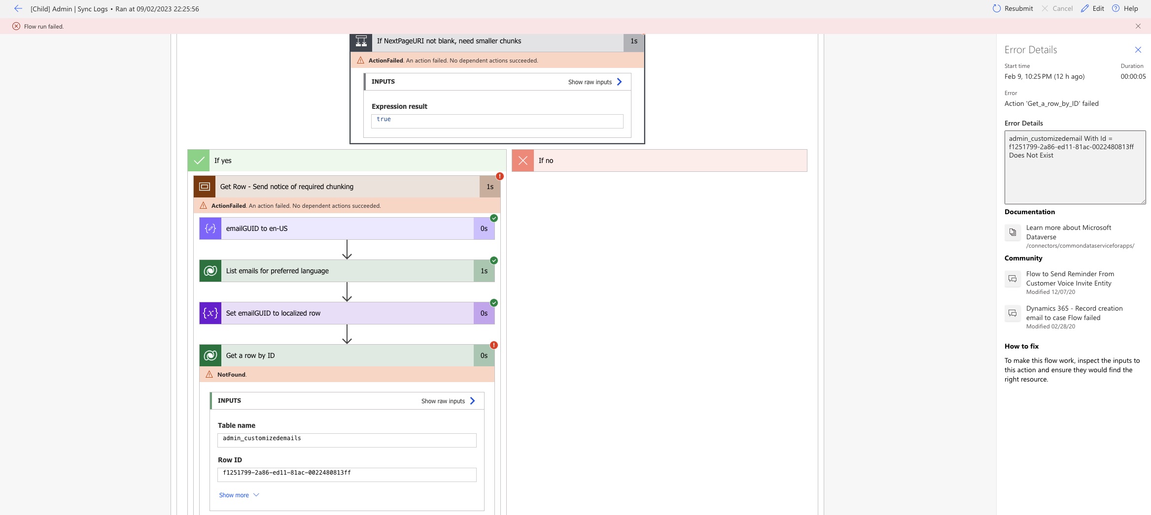 [CoE Starter Kit - BUG] Missing 'CoE Audit Logs require smaller chunks' email from Customized ...