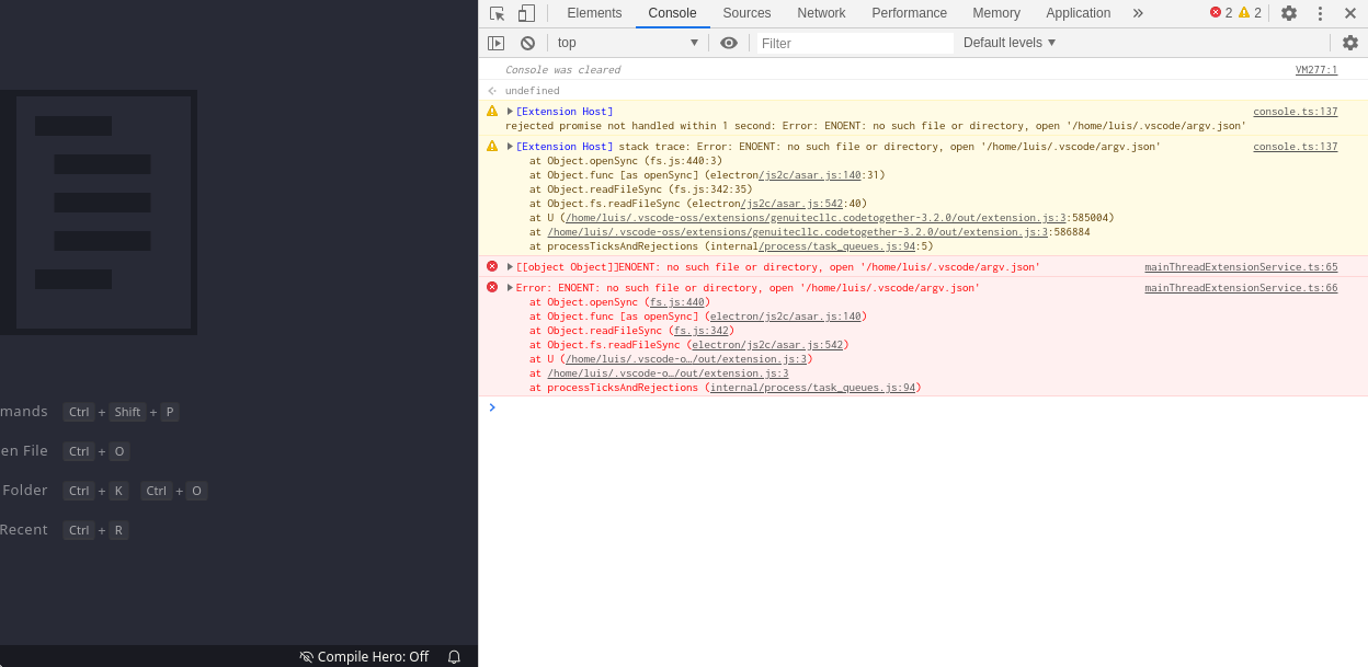 Error enabling access to VS Code proposed APIs · Issue #267 · CodeTogether-Inc/CodeTogether · GitHub