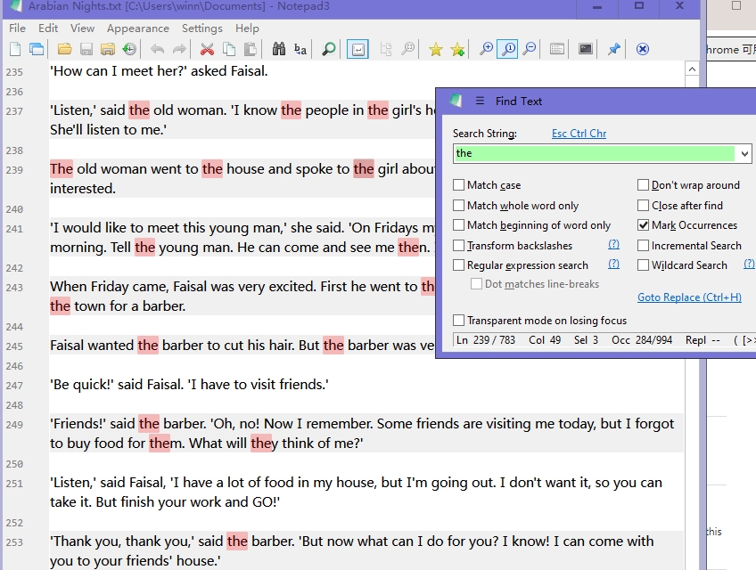 Highlight color for Search String · Issue #5021 · rizonesoft/Notepad3 · GitHub