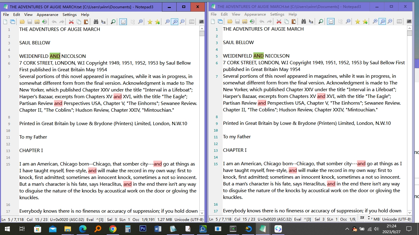 Highlight color for Search String · Issue #5021 · rizonesoft/Notepad3 · GitHub