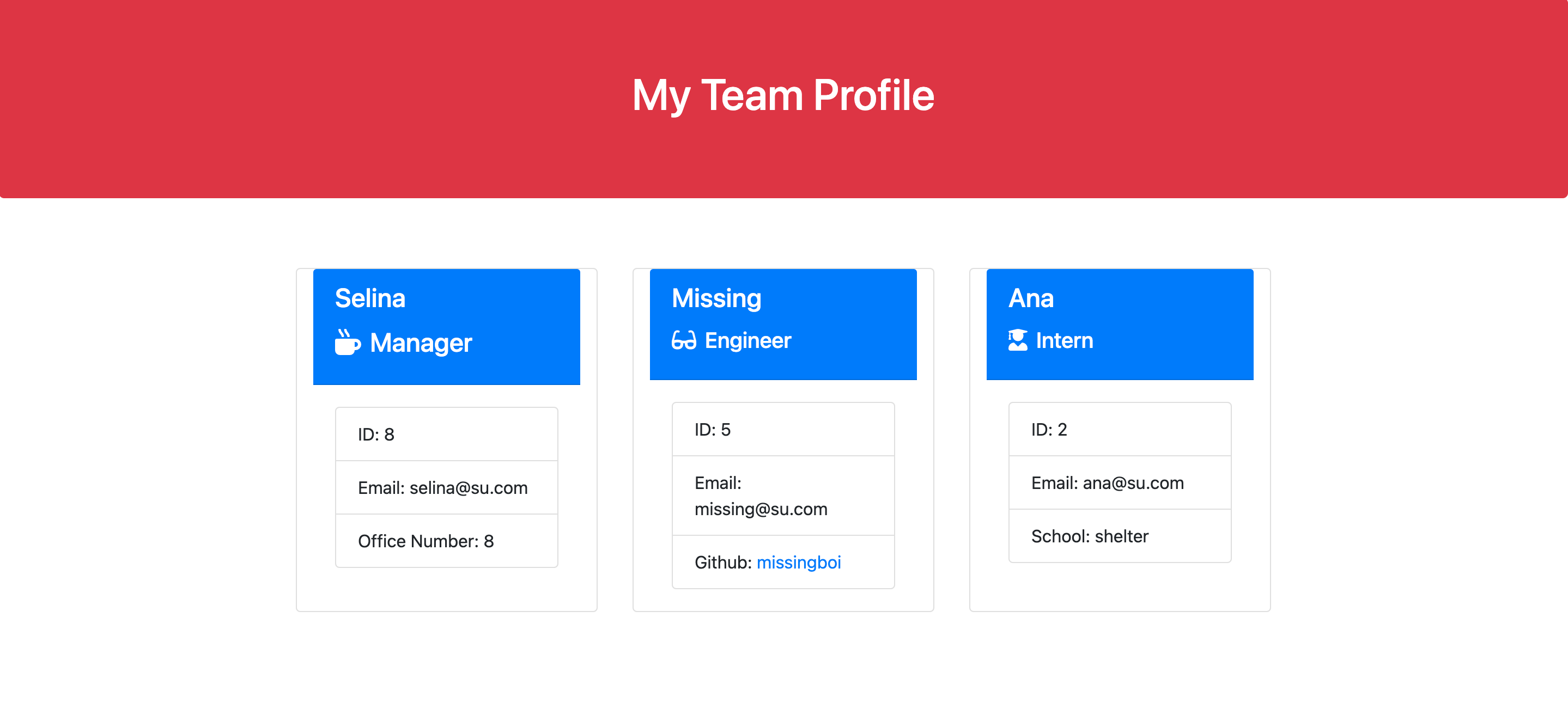 Github Fuuko08ch10 Team Profile Generator 