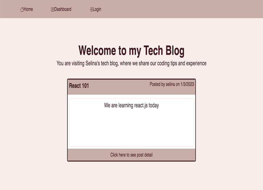 GitHub - fuuko08/MVC-Tech-Blog: A Full stack app allows users to share their knowledge with each ...