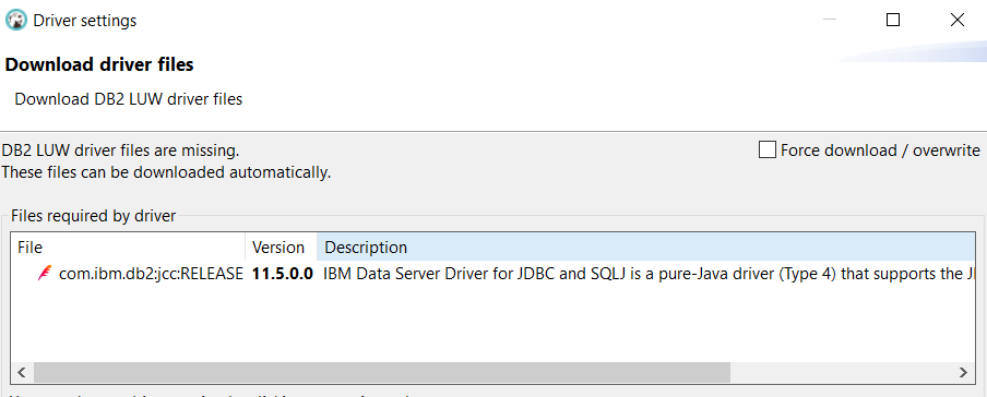 Update Db2 LUW JDBC driver to version v11.5.7.0 · Issue #17427 · dbeaver/dbeaver · GitHub