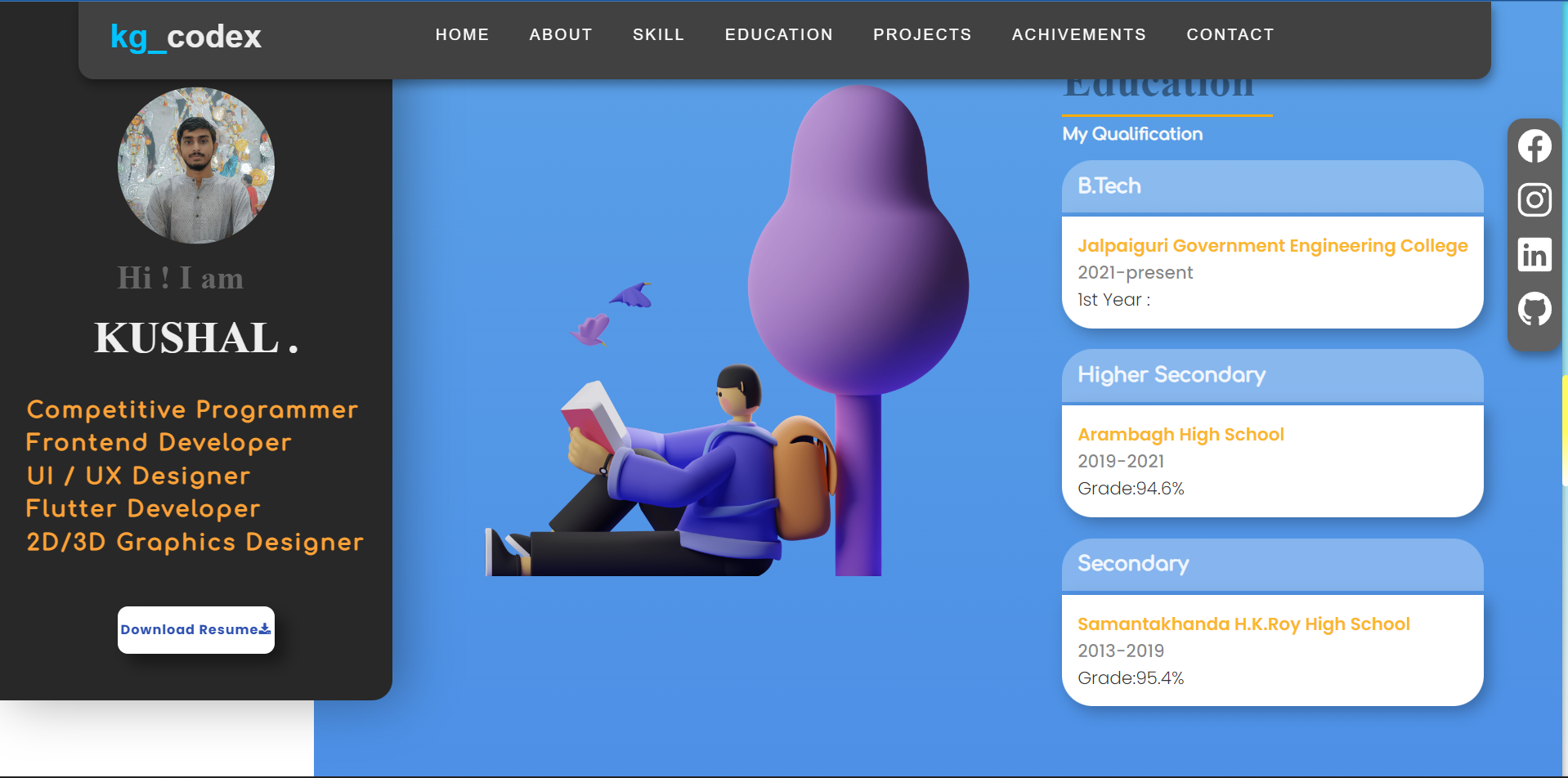 GitHub - kushaljgec2025/Protfolio_kg_codex: Website Link: