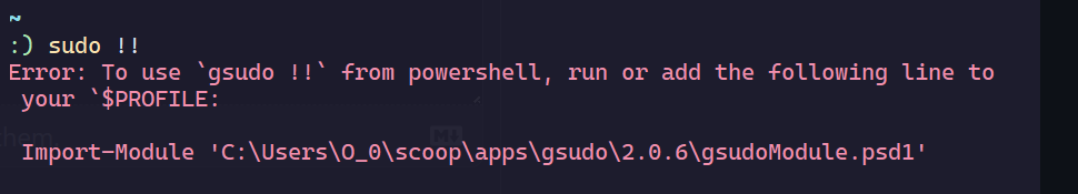 Issue: Upgrade didn't update path to gsudoModule.psd1 in the PowerShell ...