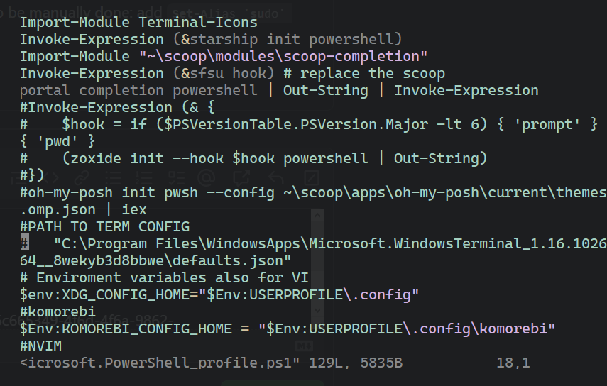 Issue: Upgrade didn't update path to gsudoModule.psd1 in the PowerShell profile file. · Issue ...
