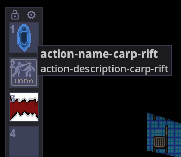 Space dragon's action for spawning rift is not named and replaces default location of combat ...
